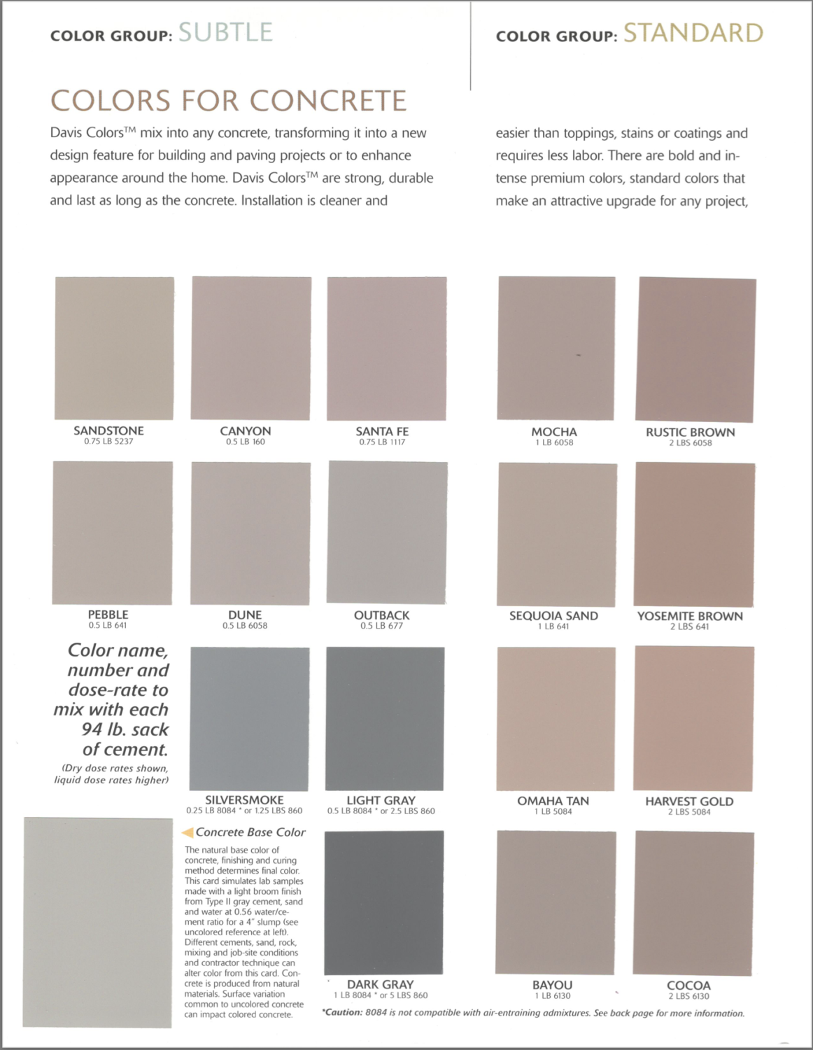 Concrete Colors - CMH Concrete